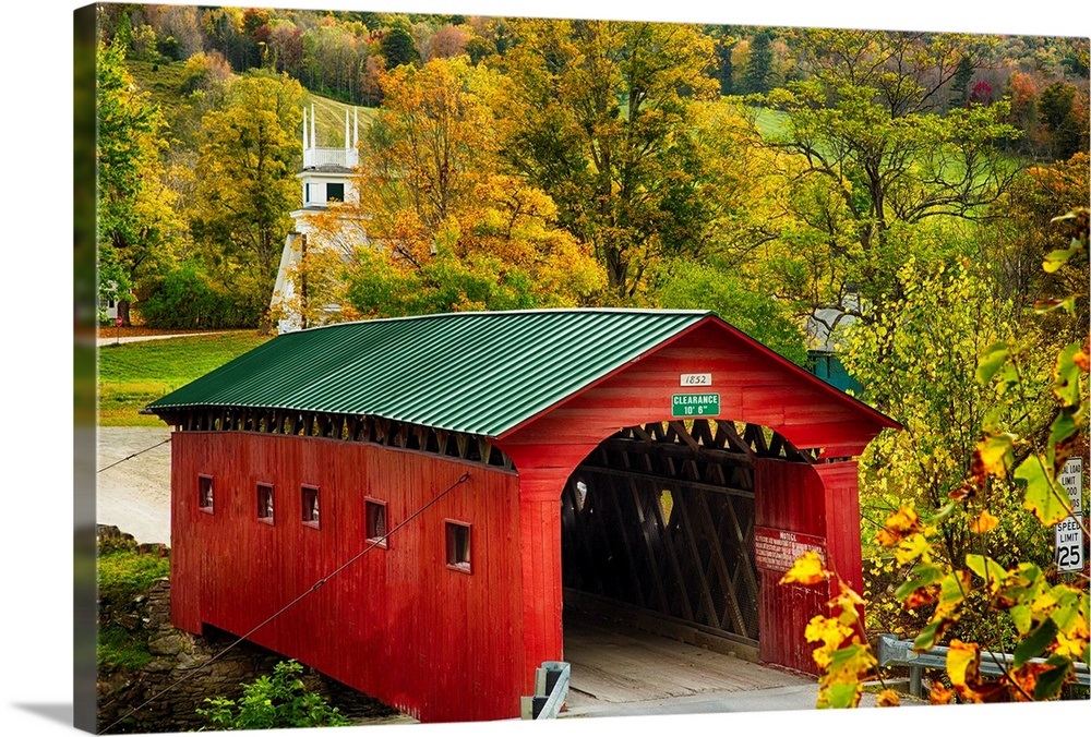 Covered Bridge in Vermont II Wall Art, Canvas Prints, Framed Prints ...