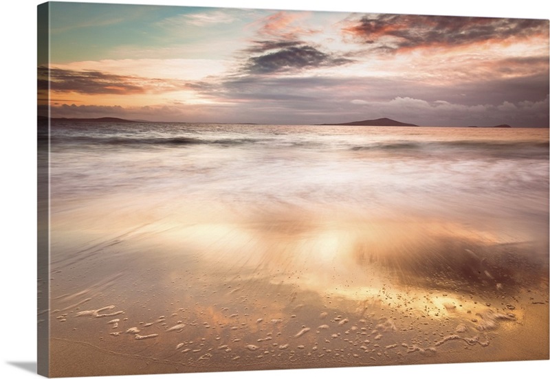 Golden Sunset Over Pabbay | Great Big Canvas