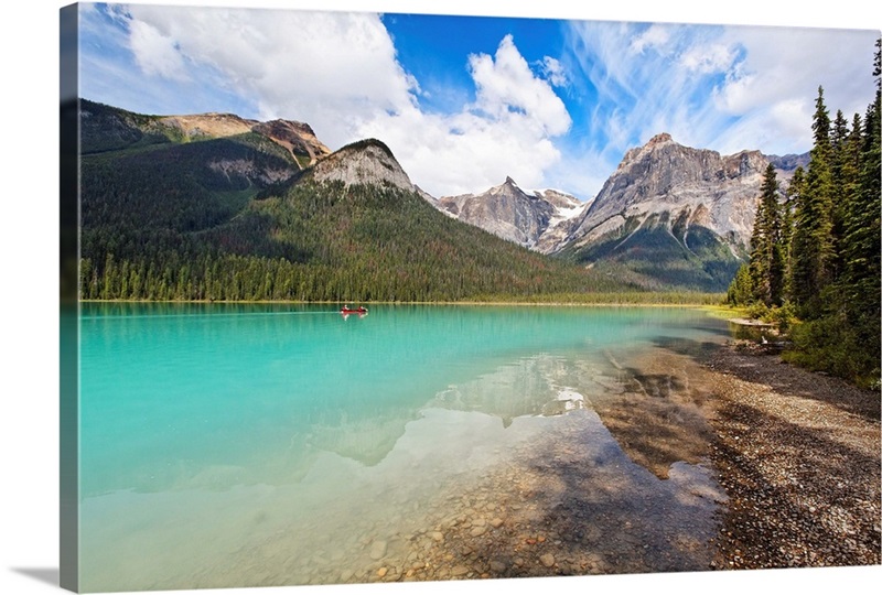 Low Angle View of Emerald Lake, British Columbia, Canada | Great Big Canvas