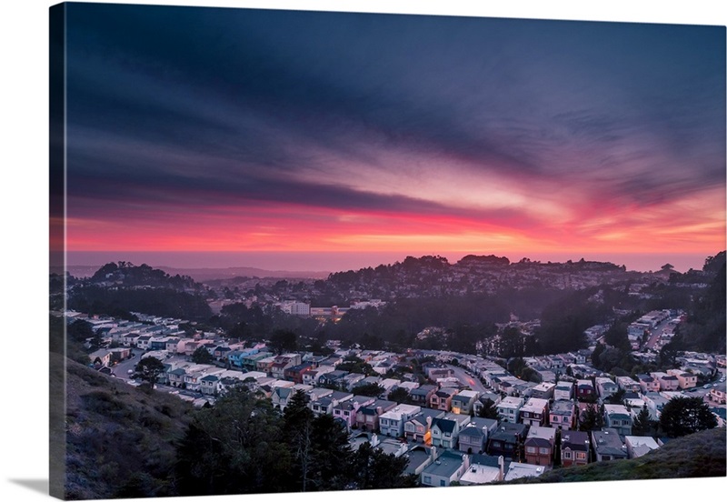 Sunset At Twin Peaks, San Francisco | Great Big Canvas