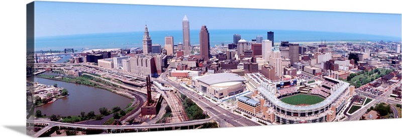Aerial Jacobs Field Cleveland OH | Great Big Canvas