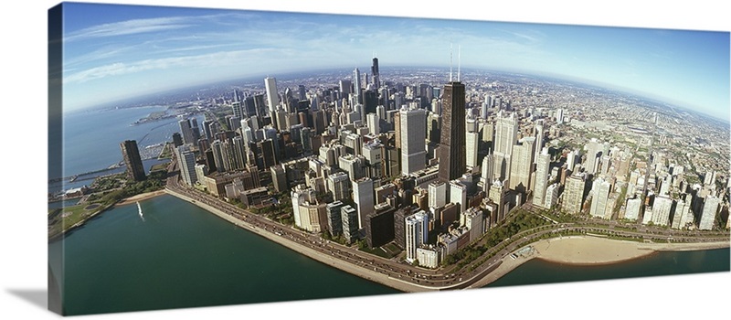 Aerial view of a city, Chicago, Cook County, Illinois, 2010 | Great Big ...