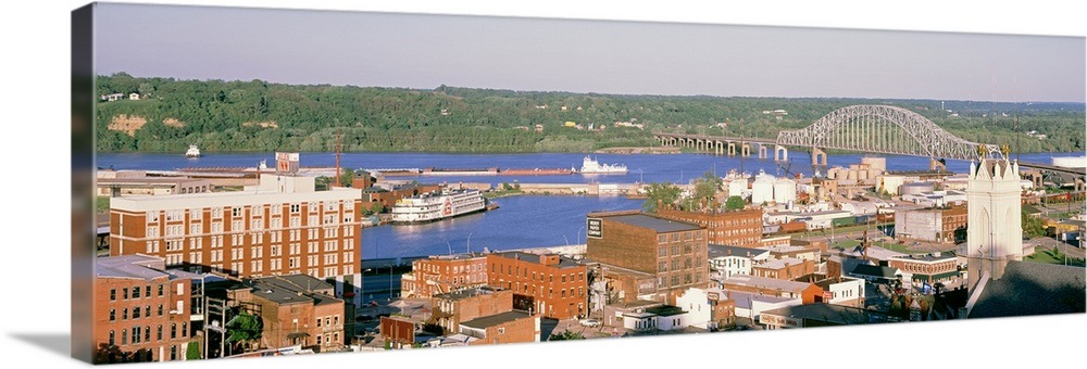 Aerial view of a city, Dubuque, Iowa Wall Art, Canvas Prints, Framed ...