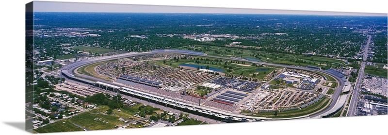 Aerial view of a city, Indianapolis Motor Speedway, Indianapolis ...