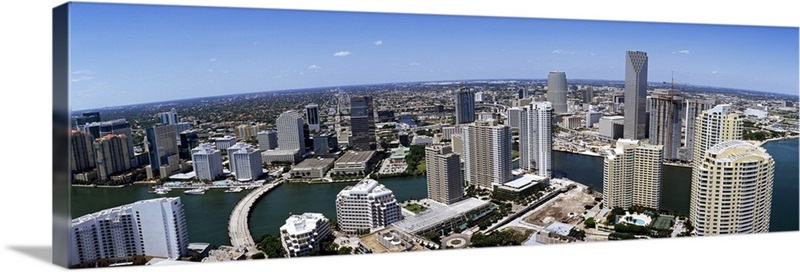 Aerial view of a city, Miami, Miami Dade County, Florida, | Great Big ...