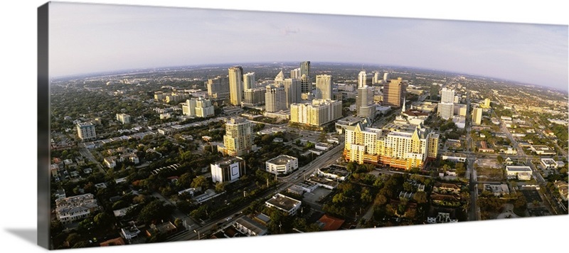 Aerial view of a cityscape, Fort Lauderdale, Florida | Great Big Canvas