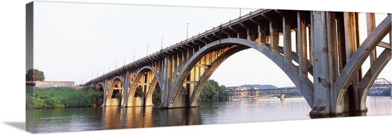 Bridge across river Henley Street Bridge Tennessee River Knoxville Knox ...