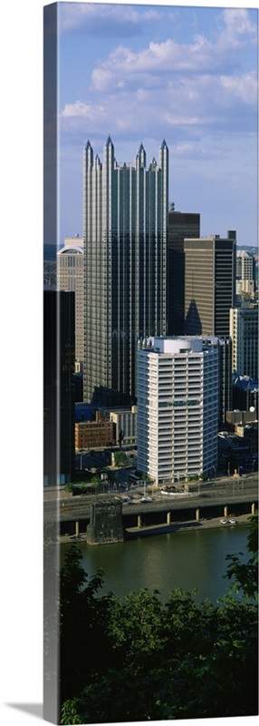 Buildings at the waterfront, Monongahela River, Pittsburgh ...