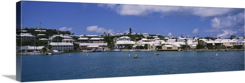Buildings at the waterfront, St. George, Bermuda | Great Big Canvas