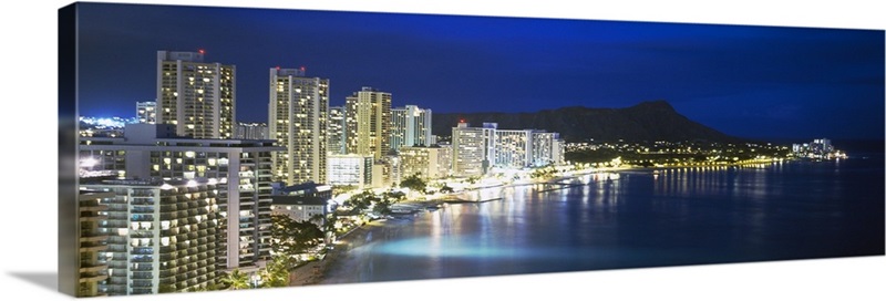 Buildings on the waterfront, Waikiki, Honolulu, Oahu, Hawaii | Great ...