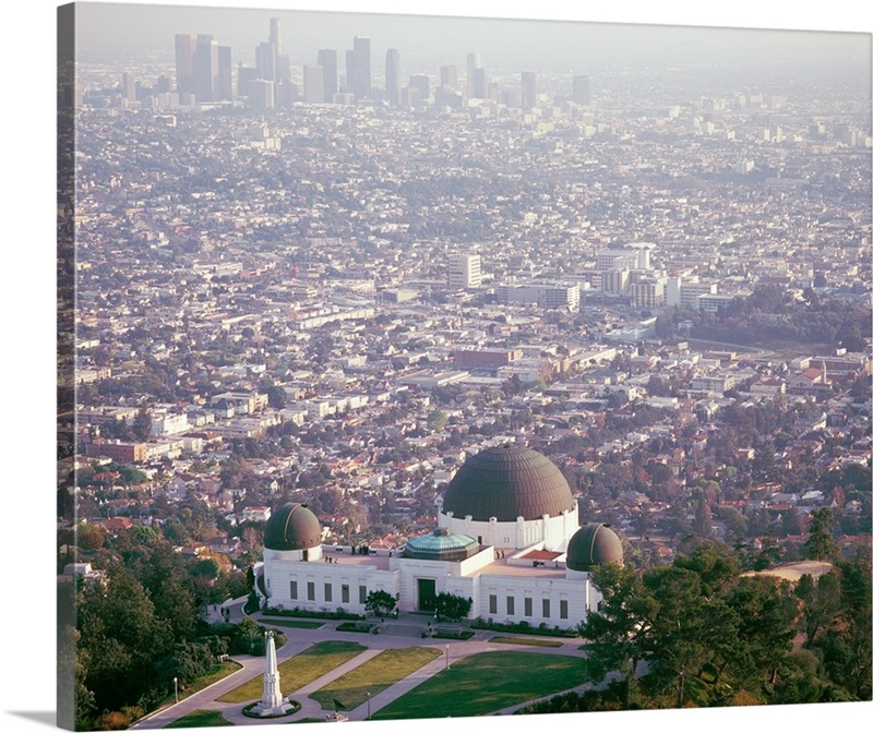 California, Los Angeles, Aerial view of Griffith Observatory | Great ...