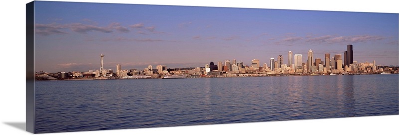 City viewed from Alki Beach Seattle King County Washington State 2010 ...
