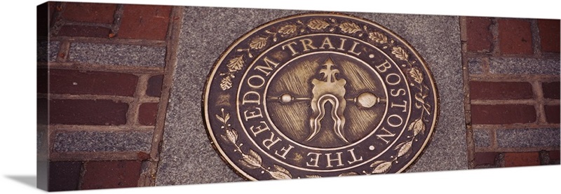 Close-up of a government seal, Old State House, Freedom Trail, Boston ...