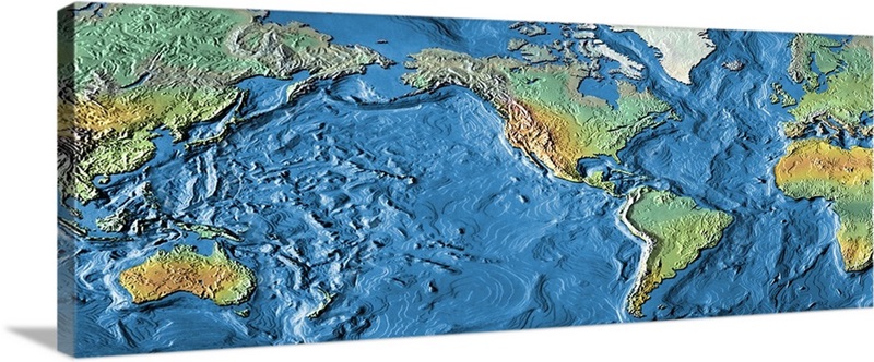 Close-up of a world map | Great Big Canvas