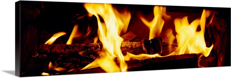 Close-up of burning fire | Great Big Canvas