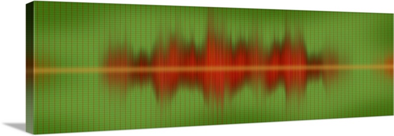 Close-up of sound waves | Great Big Canvas
