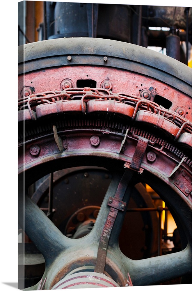 Electrical power room at Puits Couriot Mine Museum, Rhone-Alpes, France ...
