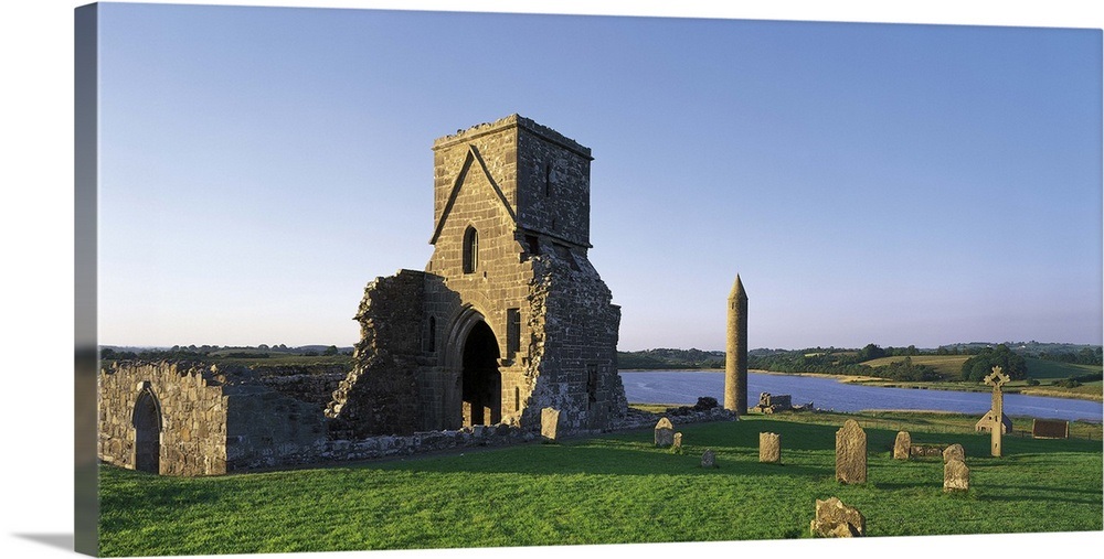 Enniskillen Devenish Island County Fermanagh Ireland Wall Art, Canvas ...