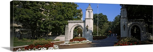 Entrance gate of a university, Sample Gates, Indiana University ...