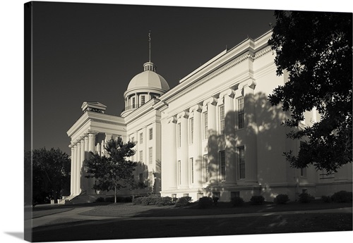 Facade of a government building, Alabama State Capitol, Montgomery ...