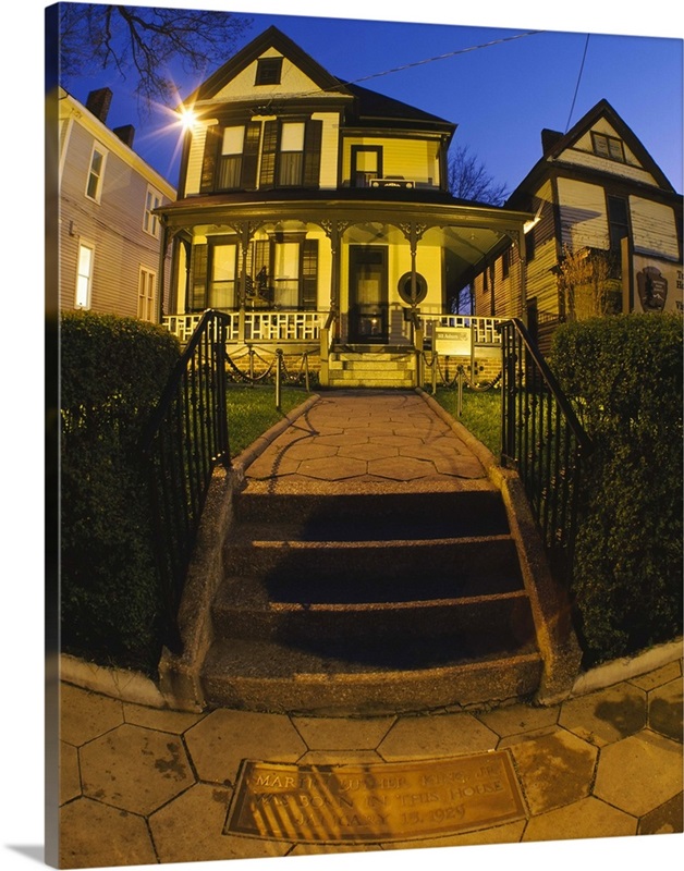 Facade of a house, Birthplace of Martin Luther King Jr, Atlanta ...