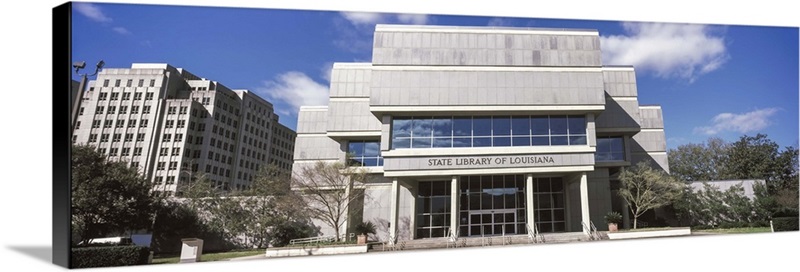 Facade of a library, State Library of Louisiana, Baton Rouge, Louisiana ...