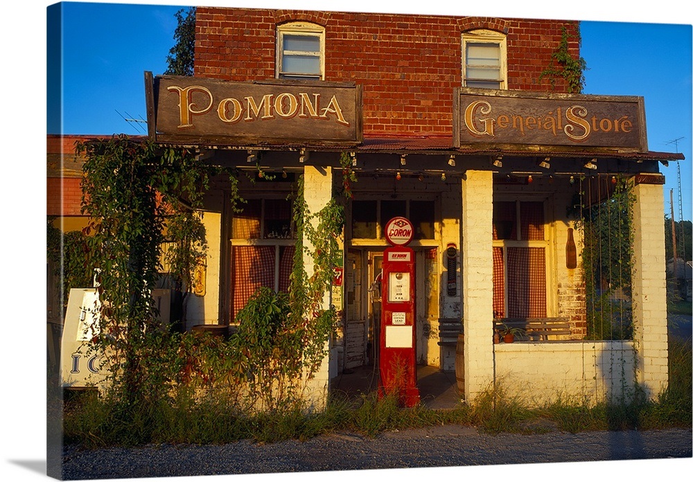 Facade of an old gas station Wall Art, Canvas Prints, Framed Prints ...