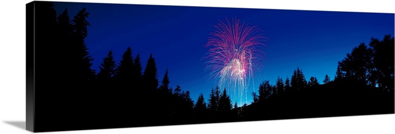 Fireworks Canada Day Banff National Park Alberta Canada | Great Big Canvas