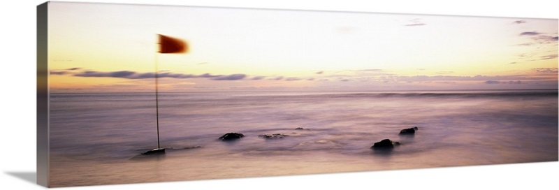Flag on the beach Cape May Cape May County New Jersey | Great Big Canvas