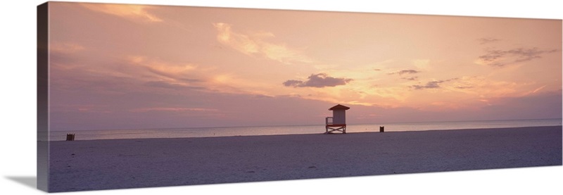 Florida, Venice, Venice Beach, Sunset over Gulf of Mexico | Great Big ...