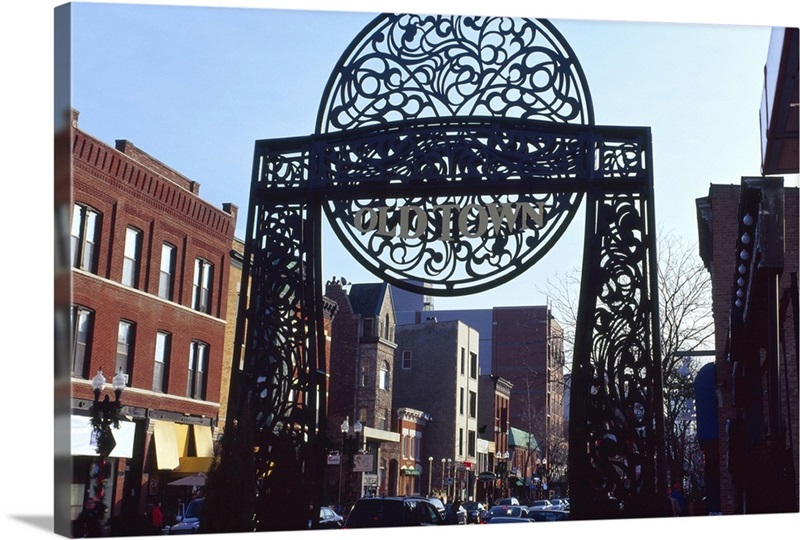 Gate at Old Town, Chicago, Cook County, Illinois | Great Big Canvas