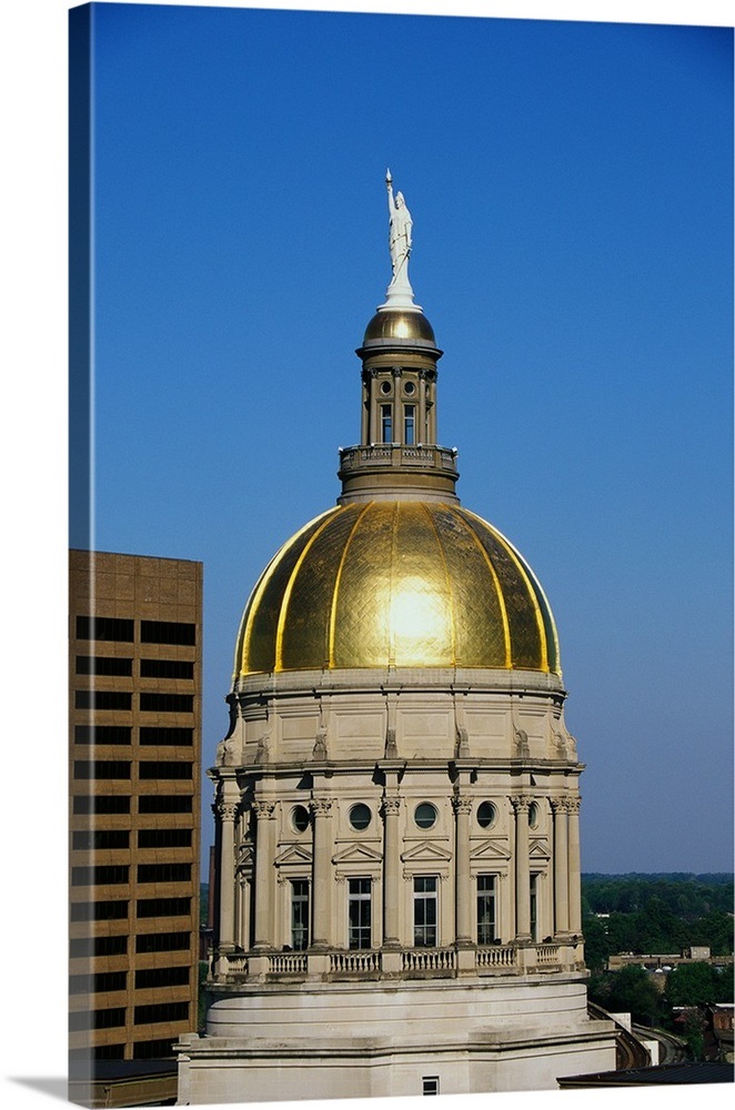 Georgia State Capitol Dome Atlanta GA Wall Art, Canvas Prints, Framed ...