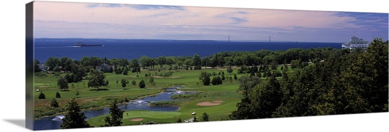 Golf course, Mackinac Island, Michigan | Great Big Canvas
