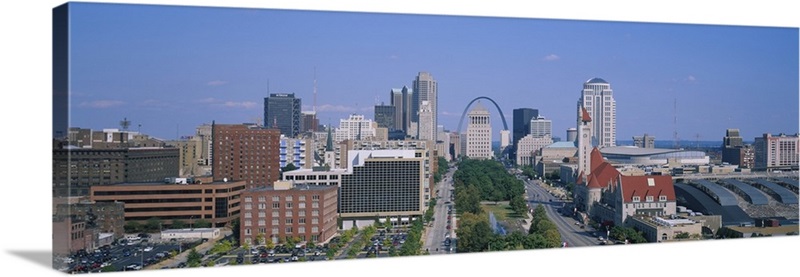 High angle view of a city, St Louis, Missouri | Great Big Canvas