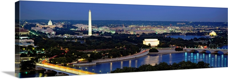 High angle view of a city, Washington DC | Great Big Canvas