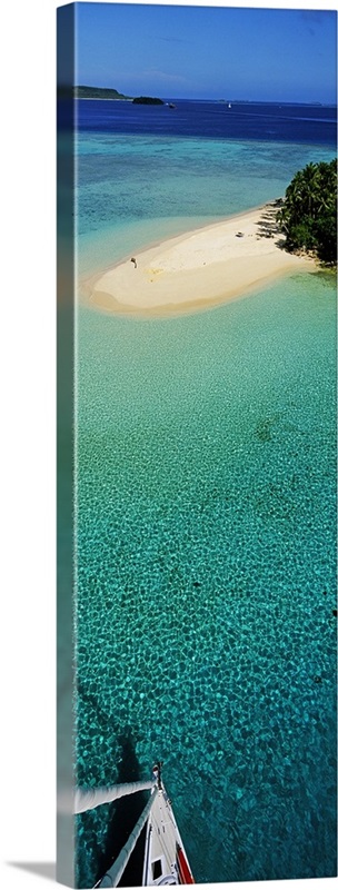 Island With Boat Tonga South Pacific | Great Big Canvas