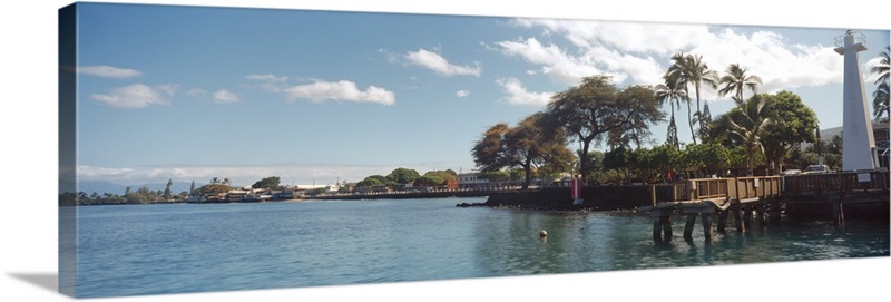 Lighthouse at a pier Lahaina Maui Hawaii | Great Big Canvas