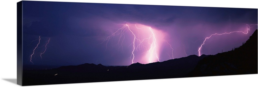 Lightning Storm Wall Art, Canvas Prints, Framed Prints, Wall Peels ...
