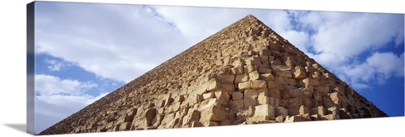 Low angle view of a pyramid, Great Pyramid, Giza, Cairo, Egypt | Great ...