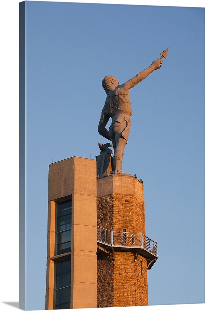 Low angle view of a statue, Vulcan Statue, Vulcan Park, Birmingham ...