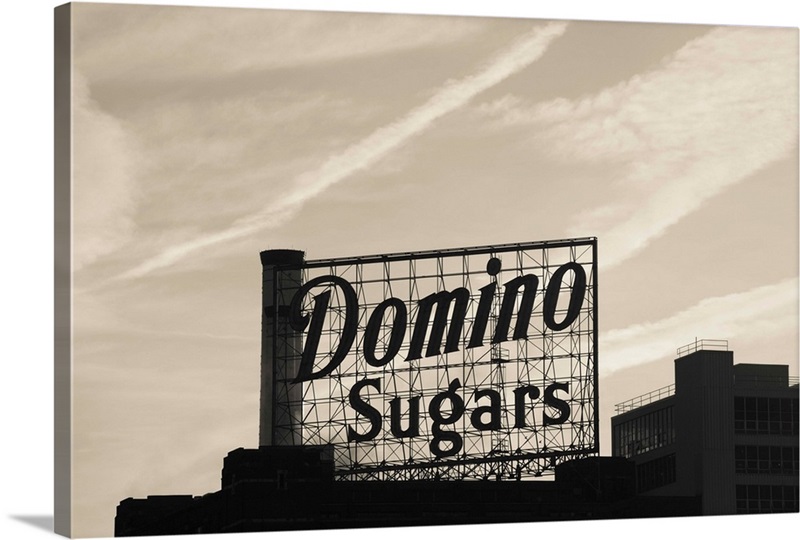 Low angle view of domino sugar sign, Inner Harbor, Baltimore, Maryland ...