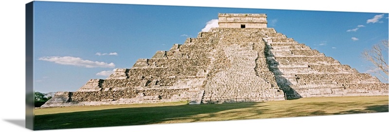 Mexico, Yucatan, Chichen Itza, El Castillo pyramid | Great Big Canvas