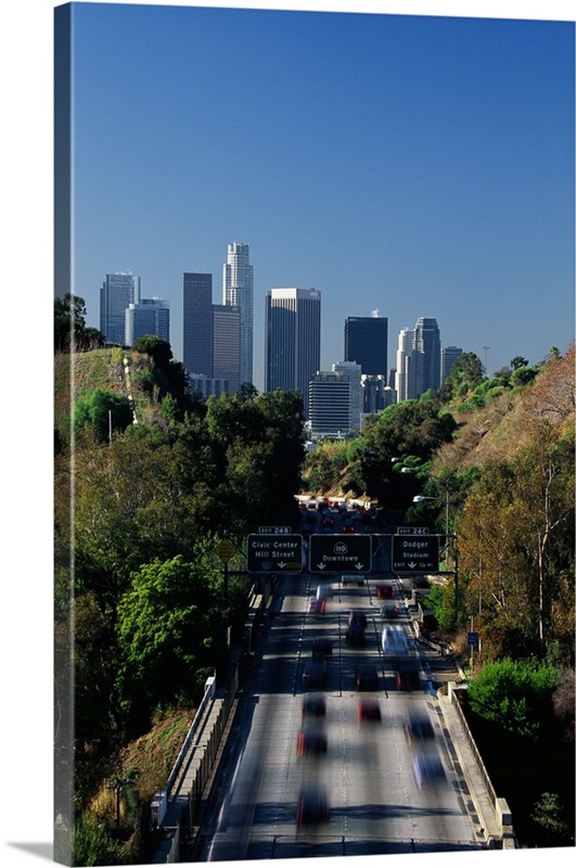 Morning Rush Hour Traffic on Pasadena Freeway | Great Big Canvas