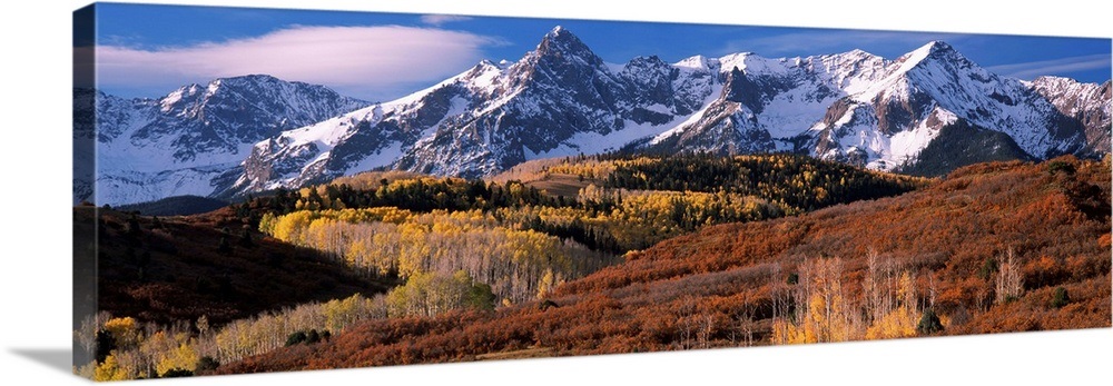Mountains covered with snow, Colorado, Wall Art, Canvas Prints, Framed ...