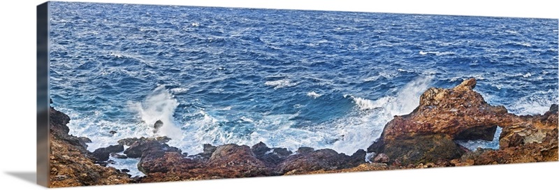Natural Bridge of rocks at the coast, Colorado Point, Aruba | Great Big ...