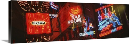 Neon signs Beale Street Memphis TN | Great Big Canvas