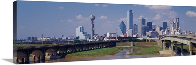 Office buildings in a city, Dallas, Texas | Great Big Canvas