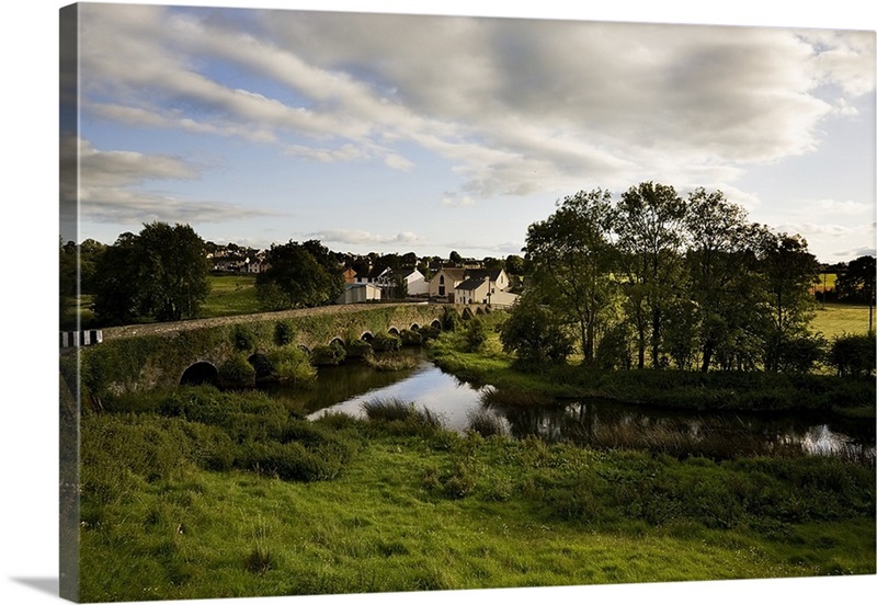Old Bridge over the Kings River, and Kells Village, County Kilkenny ...