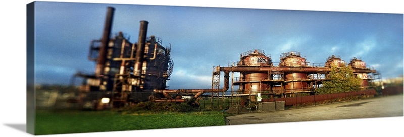 Old oil refinery Gasworks Park Seattle King County Washington State ...