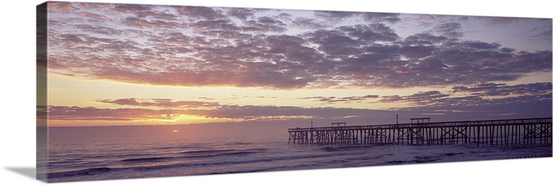 Pier at sunrise, Amelia Island, Nassau County, Florida | Great Big Canvas